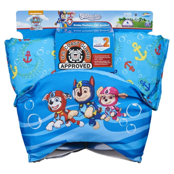 SwimWays Swim Trainer Squirter Life Jacket - USCG Approved - Paw Patrol ...