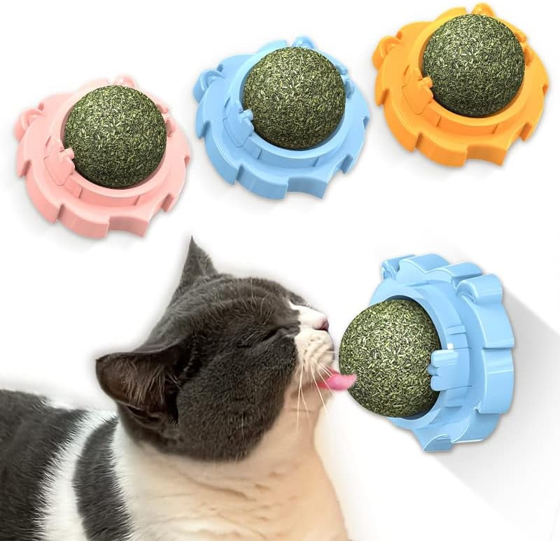 shiyou-Catnip Ball Toy for Your Pet | 3 Pack Catnip Ball | Catnip Ball Dental Hygiene Toy ...