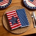 2-Pack Waffle Weave Kitchen Towels, Red White Blue Patriotic Highly ...