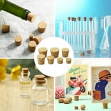 50Pack Small Replacement Cork Stoppers, Wooden Tapered Plugs for Wine ...