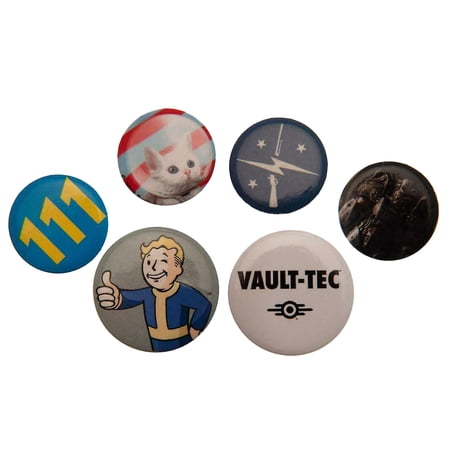 Fallout Official Character Button Badges (Pack Of 6) | Walmart Canada