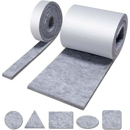 Furniture glider, felt glider, 2 rolls of self-adhesive felt (100 ...