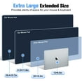 Gaming Mouse Pad 31.5x11.8IN Premium-Textured Non-Slip Rubber ...