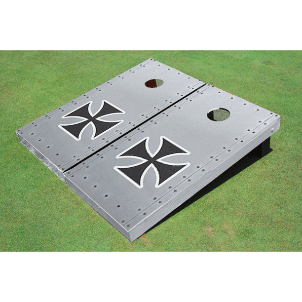Rivet Iron Cross Themed Cornhole Boards - Walmart.com