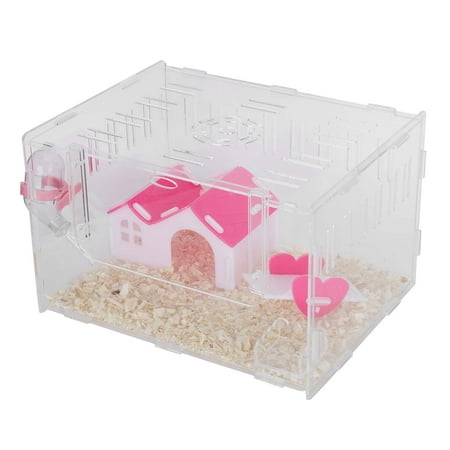 Hamster Single Layer House, Acrylic Pet Cage House Castle Hamster Cage ...