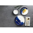 Thyme & Table Dinnerware Blue Drip Stoneware, 12 Piece Set - Walmart.com
