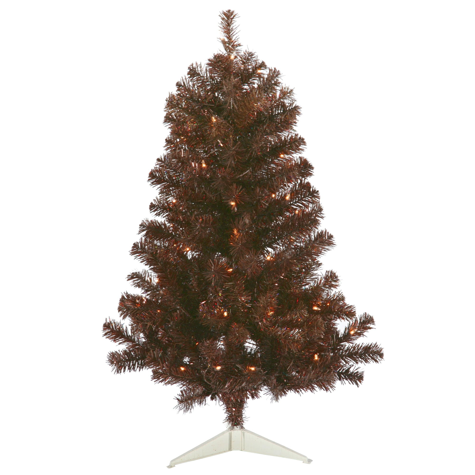 Vickerman Artificial Christmas Tree 3' x 19" Mocha Tree Dura-lit LED 50 ...