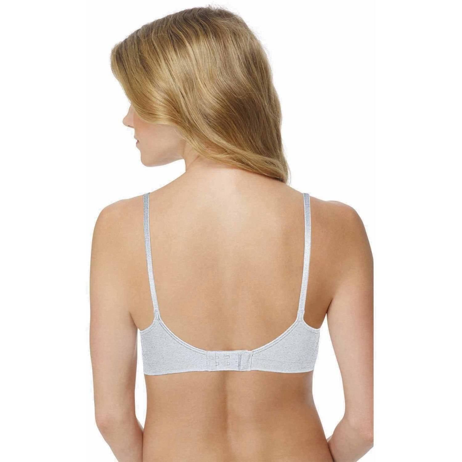 Buy Hanes Comfy Support Comfortflex Fit® Wirefree Bra White Heather S