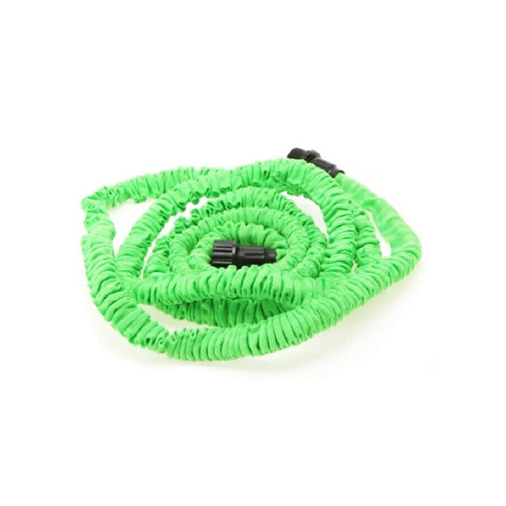 25 Feet Green Color Latex Expanding Flexible Garden Water Hose without ...