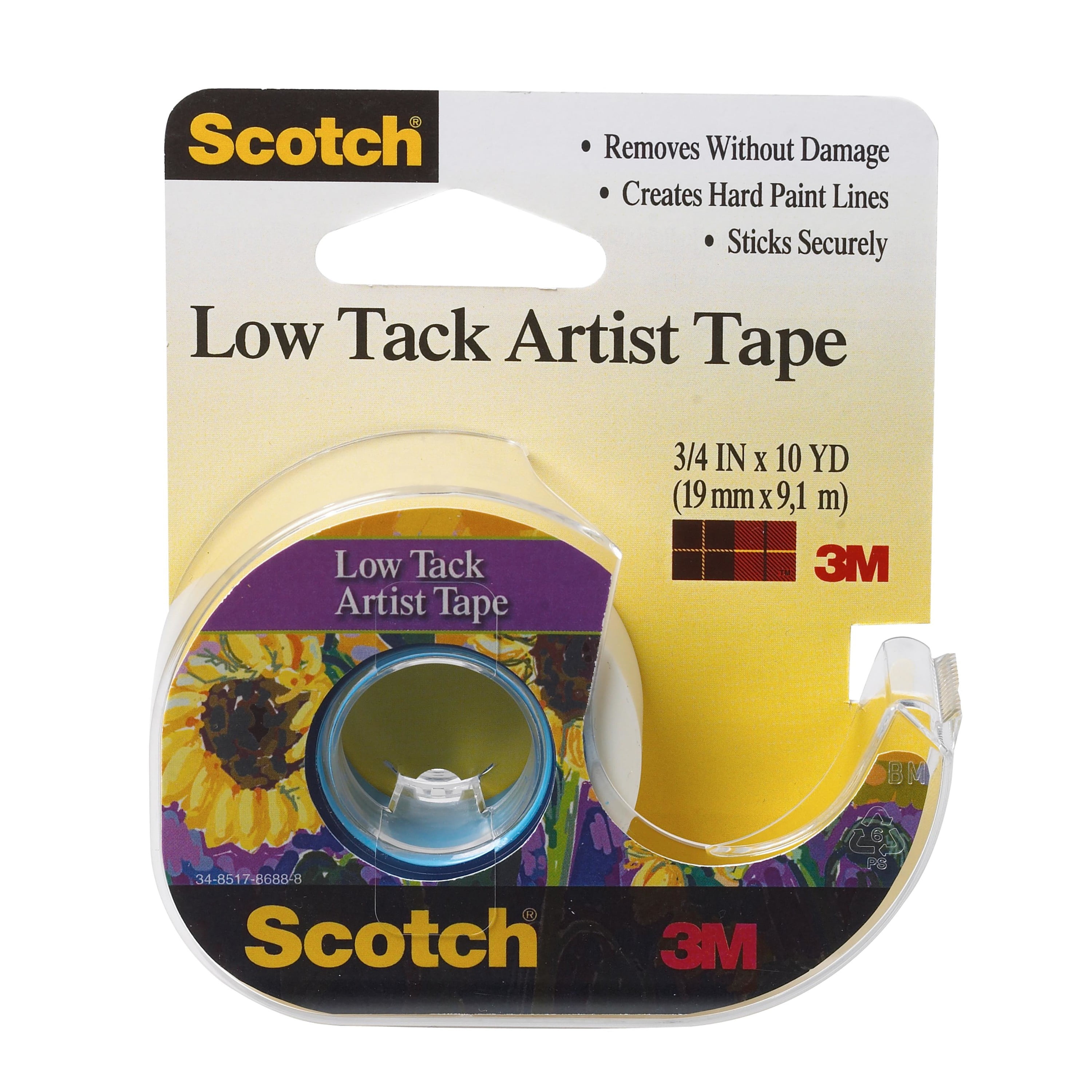 3M Scotch Artist Tape for Canvas, 3/4" x 10 yds. - Walmart.com