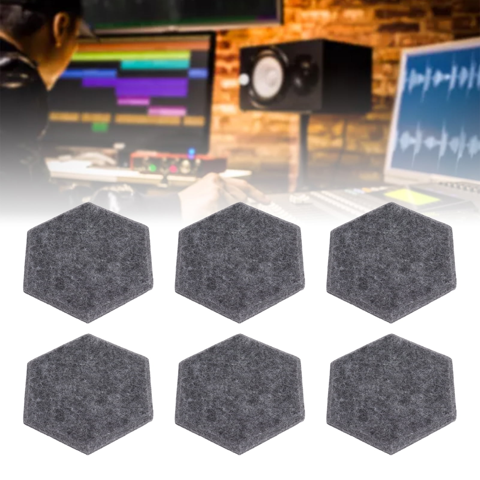 Click here for Viferr Sound Absorbing Panel 12pcs Hexagon Acousti... prices