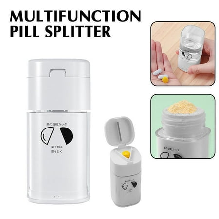 Tablet Crusher Pill Grinder Powder Splitter Medicine Storage Box Easy ...