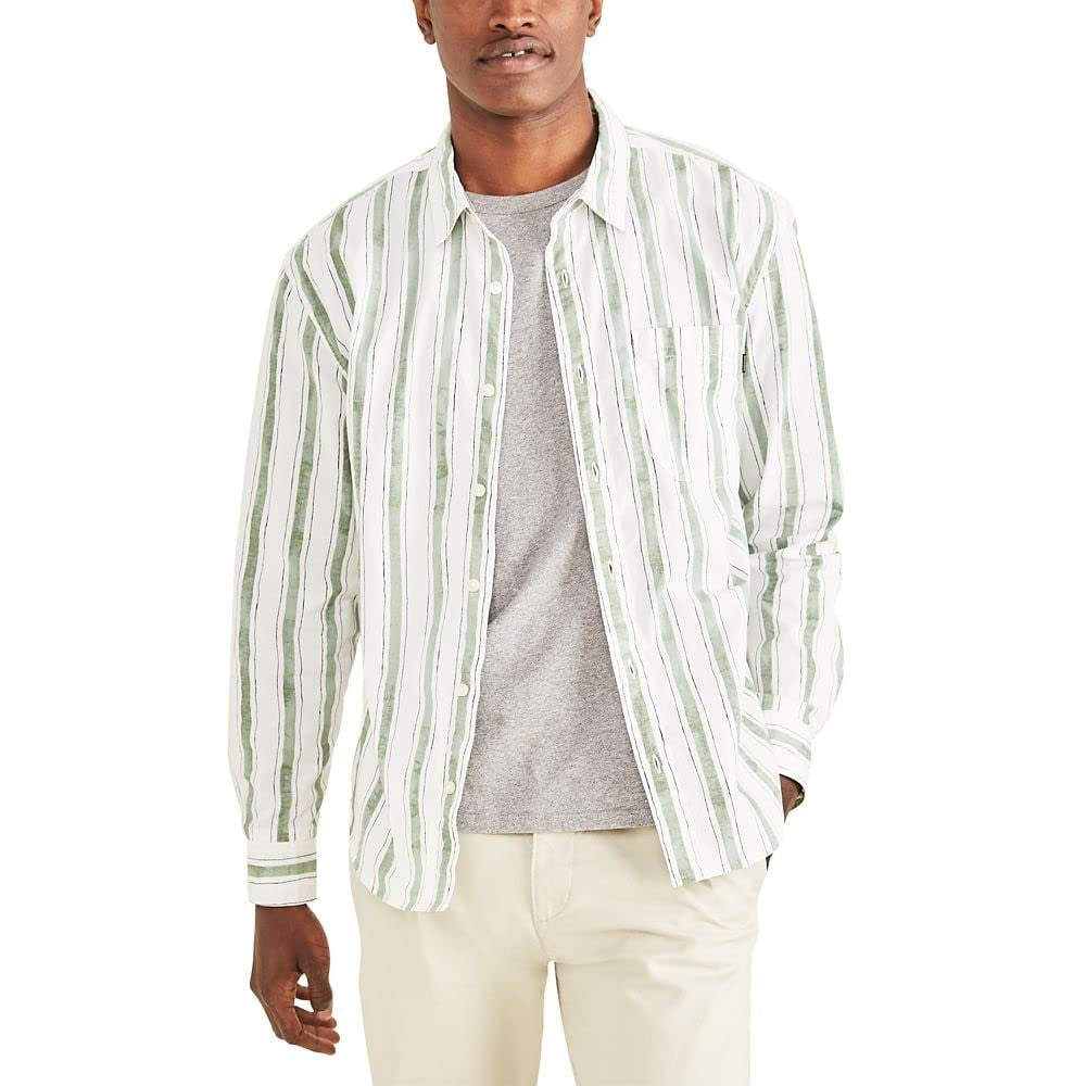 Dockers Men's Fit Long Sleeve Casual Shirt (Regular and Big & Tall ...
