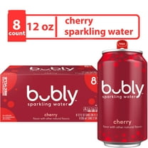 bubly Strawberry Sunset Sparkling Water, 12 fl oz, 8 Pack Cans ...