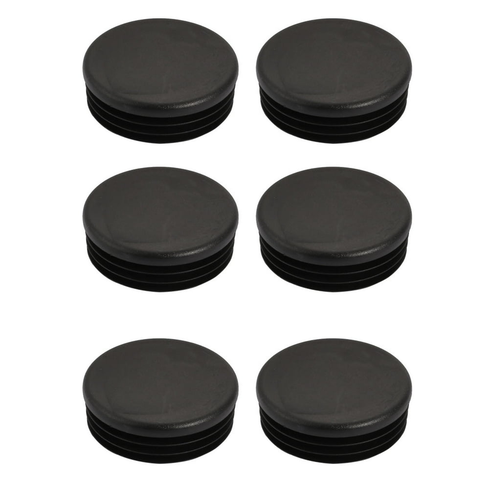 6 Pcs Chair Table Leg Plastic Cap Round Tube Insert Fit 60mm Pipe Outer ...