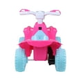 Licensed Barbie 6V Battery Powered Ride on ATV for Kids Ages 2-5 Years ...