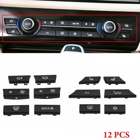 12 Button Key Caps AC Switch Replacement for BMW 5 6 7 F10 F01 F12 ...