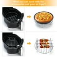 Yosoo 5-in-1 Air Fryer Accessories Kit: Metal Holder, Skewer Rack, Cake ...