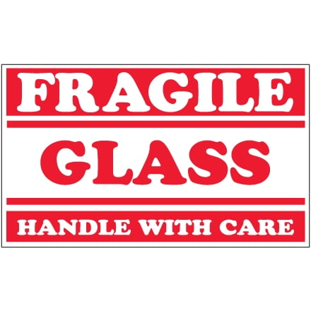 Fragile Glass Labels Printable