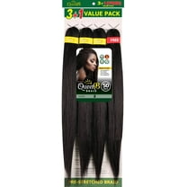 QueenB 4X Value Pack Pre-Stretched Braiding Hair 50” – Color M27/30/613 ...