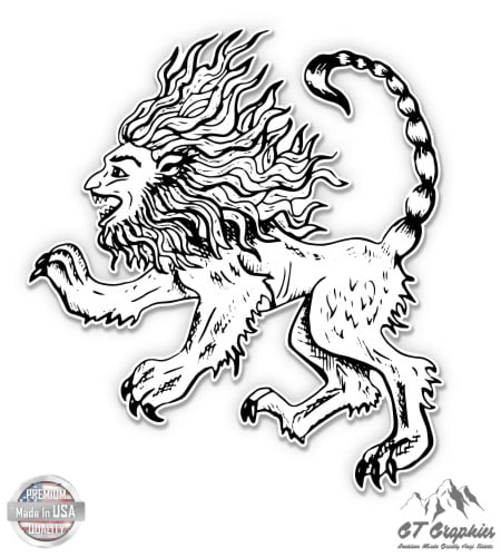 Manticore - 5" Vinyl Sticker - For Car Laptop I-Pad - Waterproof Decal ...