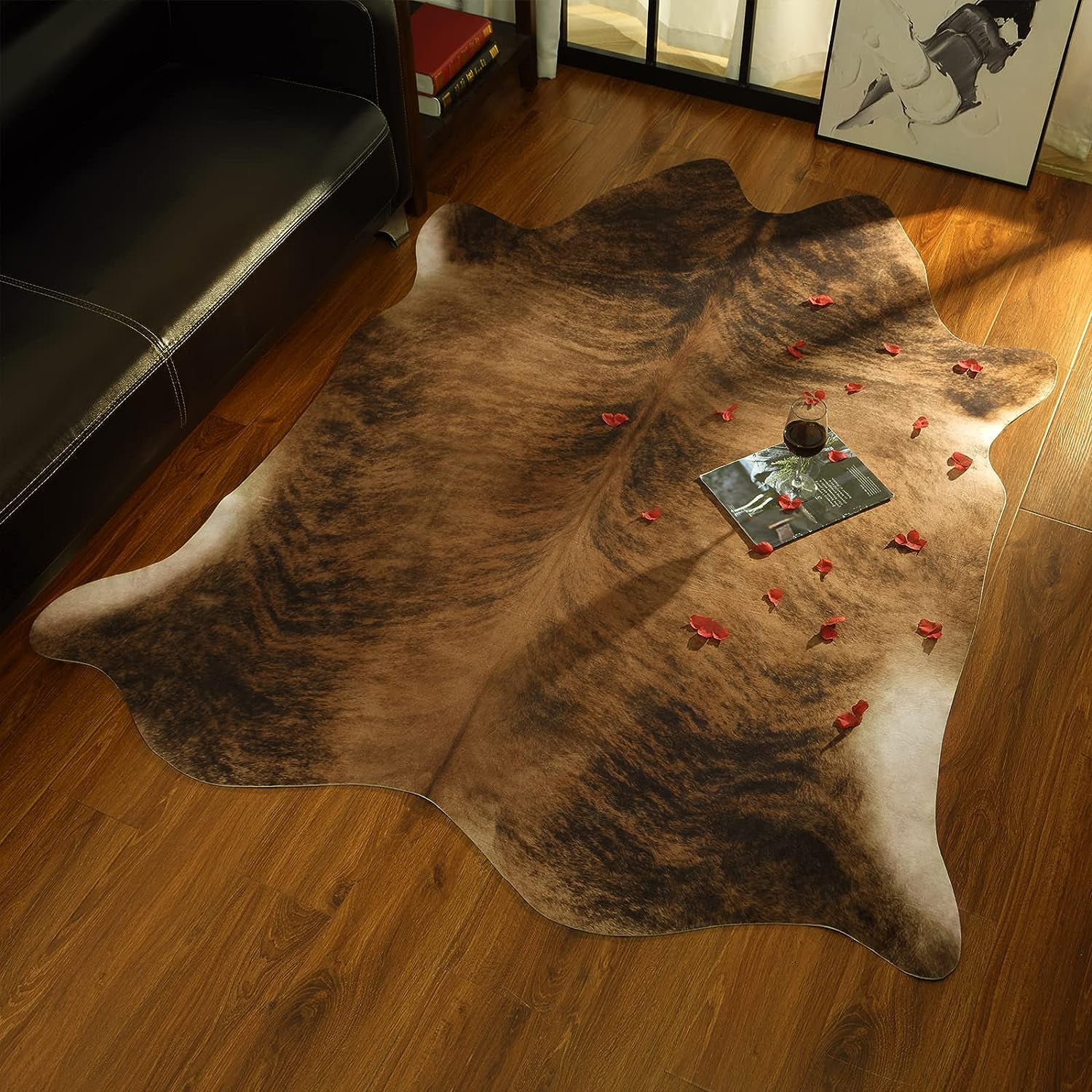 Click here for Rejoda-Faux Cowhide Rug Cow Print Rugs Western Dec... prices