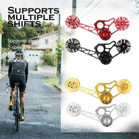 Rear Derailleur Chain Stabilizer Double Guide Wheels Presser Chain ...