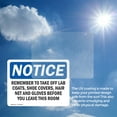 (2 Pack) Remember To Take Off Lab Coats Shoe Covers OSHA Notice Sign ...