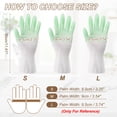 6 Pairs Cleaning Gloves, 11.8 Inch Reusable Household Dishwashing ...