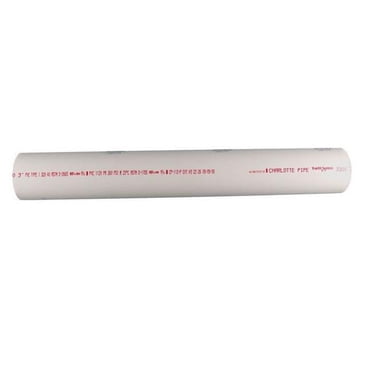 Charlotte Pipe PVC044000600 Schedule 40 DWV PVC Pipe, Foam Core, Plain ...
