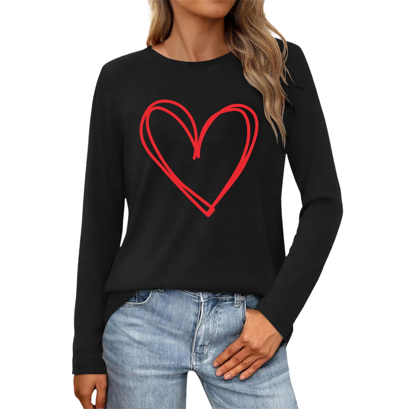 Click here for Huitkmm Women Shirts Valentines Day Shirts Women L... prices