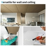 Art3d 12-Pack PVC Drop Ceiling Tiles，24x48in Glue up Ceiling Tile，Cover ...