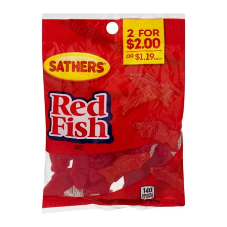 Sathers Red Fish Gummy Candy, 3.5 Oz - Walmart.com