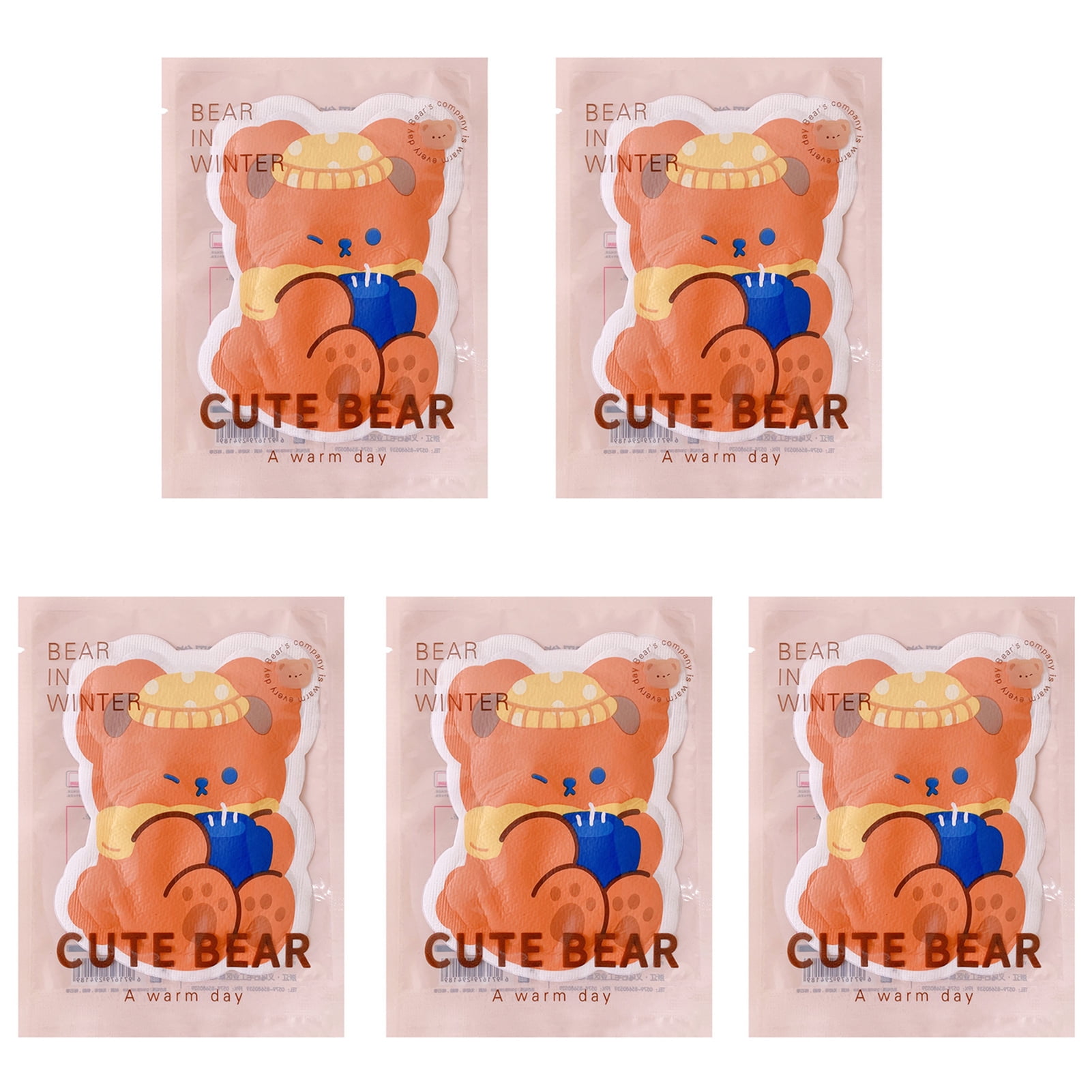 Yoone 5Pcs Warm Stickers Cute Good Heat Retention Cartoon Keep Warm ...