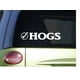 Hogs Check *I048* 8" Sticker decal hog dog vest pit bull catch dog wild ...