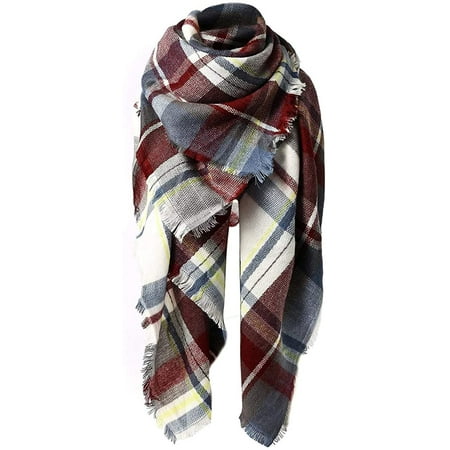 Trendy Women's Cozy Warm Winter Fall Blanket Scarf Stylish Soft Chunky ...