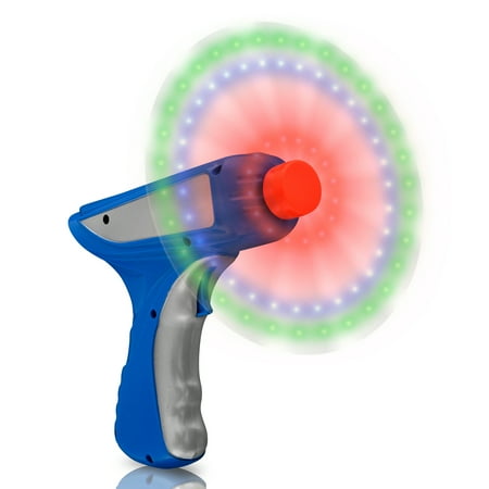 FlashingBlinkyLights Space Blaster Toy Gun with Spinning LED Lights ...