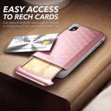 Clayco [Argos Series] Premium Hybrid Protective Wallet Case, Rosegold ...