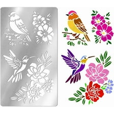 Vines Flowers Bookmark Stainless Steel Stencils 7x4 inch Flowers Leaves ...