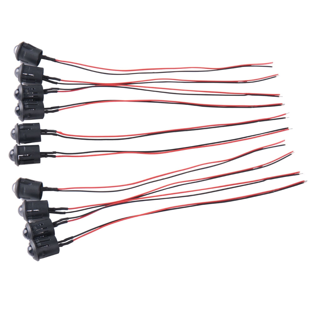 Diodo de luz, 10 piezas 12 V 10 mm Pre diodo Diodo emisor de luz ...