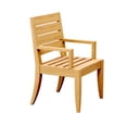 7-Piece Teak Dining Set: 83" Rectangle Table + 6 Atnas Arm Chairs ...