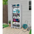 MQ Eclypse 72-Inch 5 Shelf Plastic Utility Storage Cabinet in Gray ...
