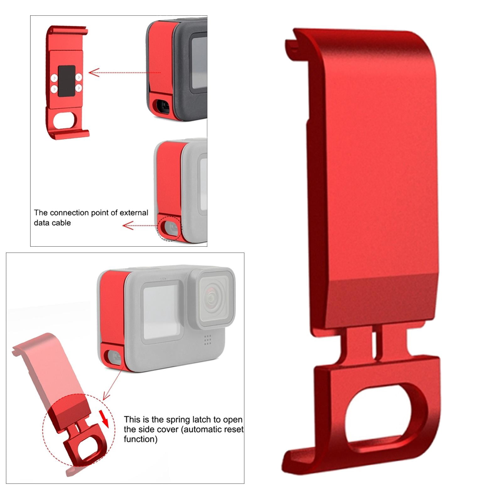 Battery Lid Door Cover with Charging Port for 9 Camera Red - Walmart.com