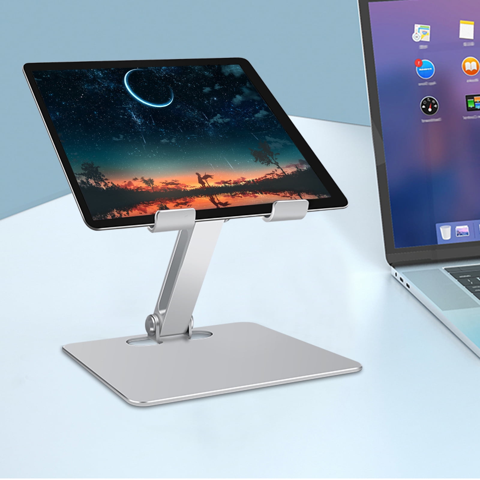 Lilgiuy Foldable Tablet Stand Adjust-able Aluminum Portable Stand ...