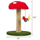 Vibrant Life Deluxe Jute Mushroom Cat Scratching Post with Dangling ...
