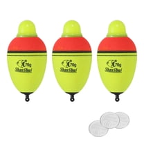 Uxcell 3Pcs 1.1oz Lighted Fishing Slip Bobbers EVA Light Up Fishing ...