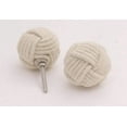 Rii Brand Cotton White Colored Rope Door Knobs Set of 12, 1.75 ...