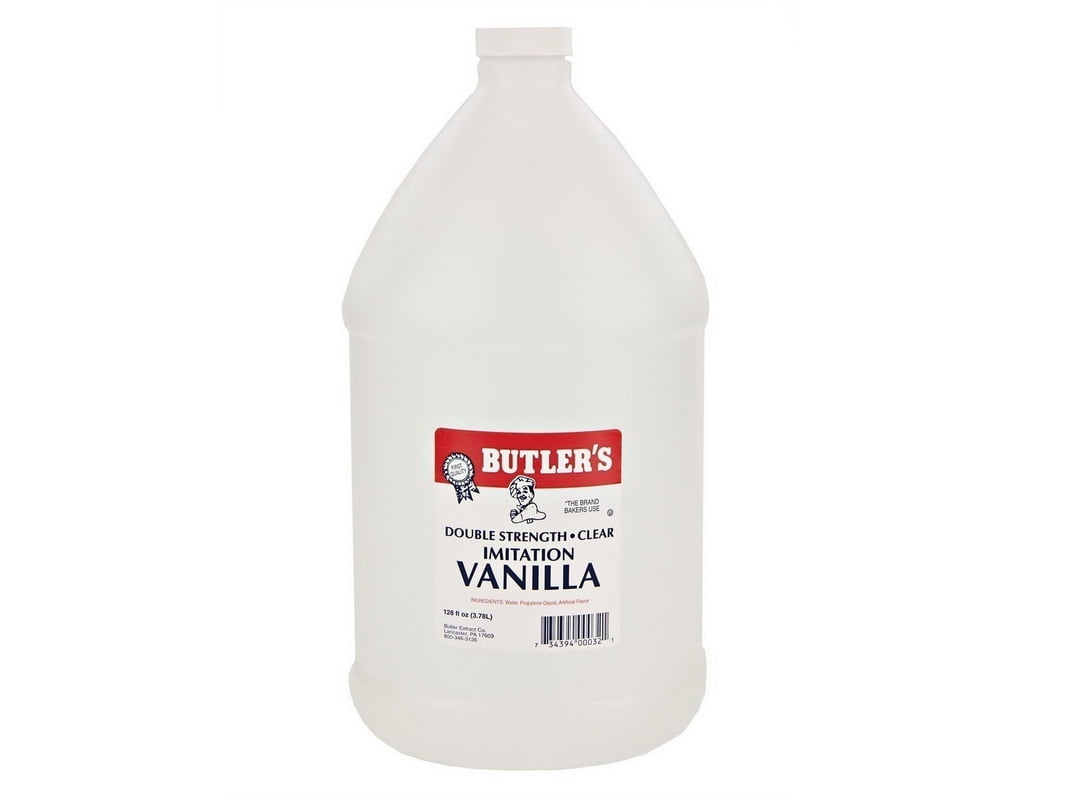 (Price/Each)Butler's Best Clear Double Strength Imitation Vanilla 1gal ...
