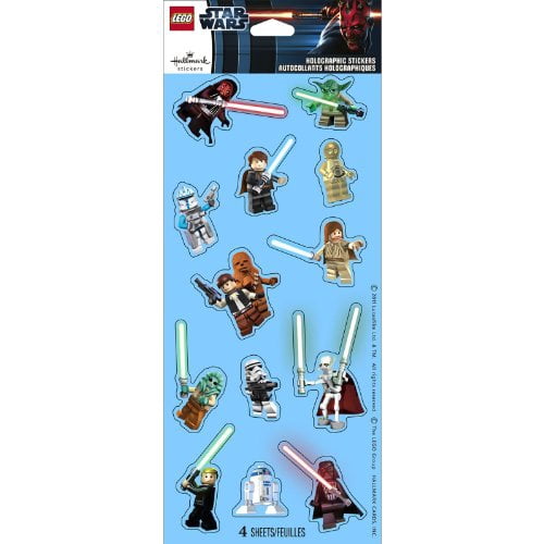 Lego Star Wars Holographic Sticker Sheets 4ct Boy Party Supplies, Ideas ...