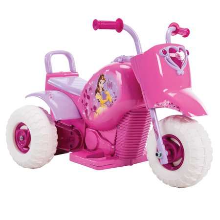 Disney Princess 6V Girls Ride On Motorcycle Pink Tricycle for Toddlers ...